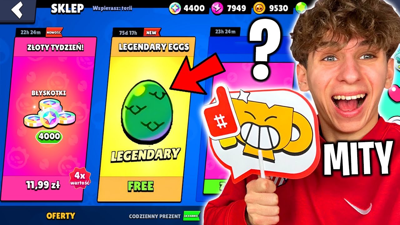 CZY TEN SPOSÓB POZWALA ODEBRAĆ LEGENDARNE JAJKO ZA DARMO w BRAWL STARS ...