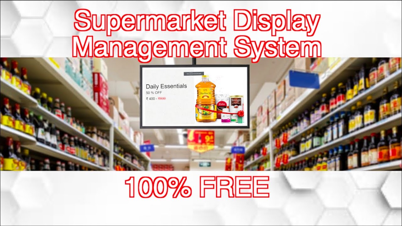 Supermarket Display management system Raintech - YouTube