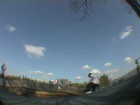 Arimon Fakie Kick Flip from the bank transfer