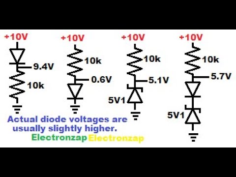 Stacking diode voltages using reverse biased zener with forward biased ...