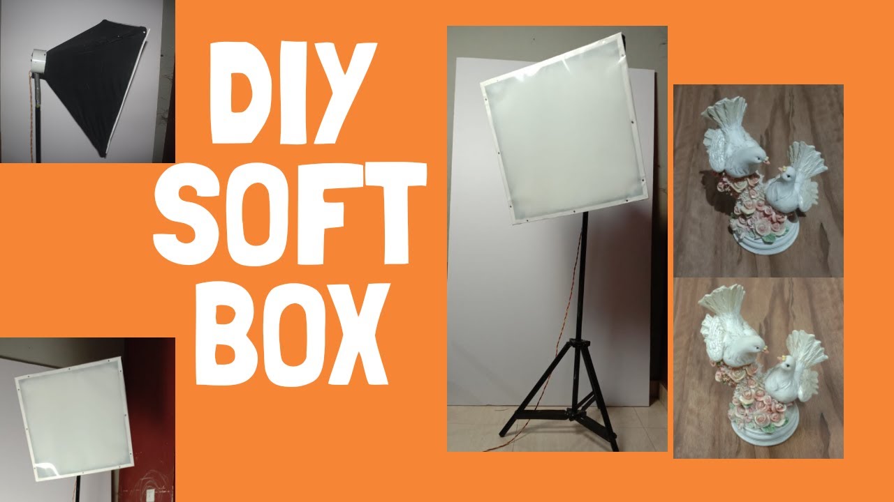 HOW TO MAKE DIY SOFT BOX ? | Photography light | Profesional soft box ...