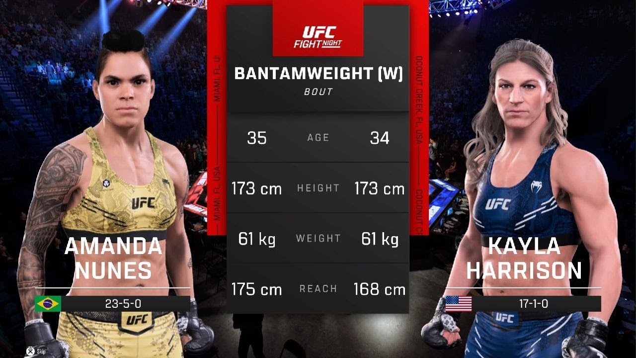 Amanda Nunes vs. Kayla Harrison - ( Simulation on PS5|UFC 5 ) - YouTube