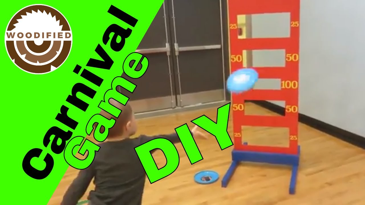 How To Make Carnival Game Frisbee Toss Youtube