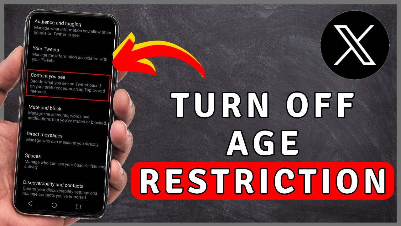 How to Turn Off AGE RESTRICTION On X | X Tutorial - YouTube