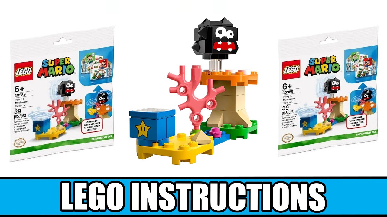 LEGO Instructions | Super Mario | 30389 | Fuzzy & Mushroom Platform ...