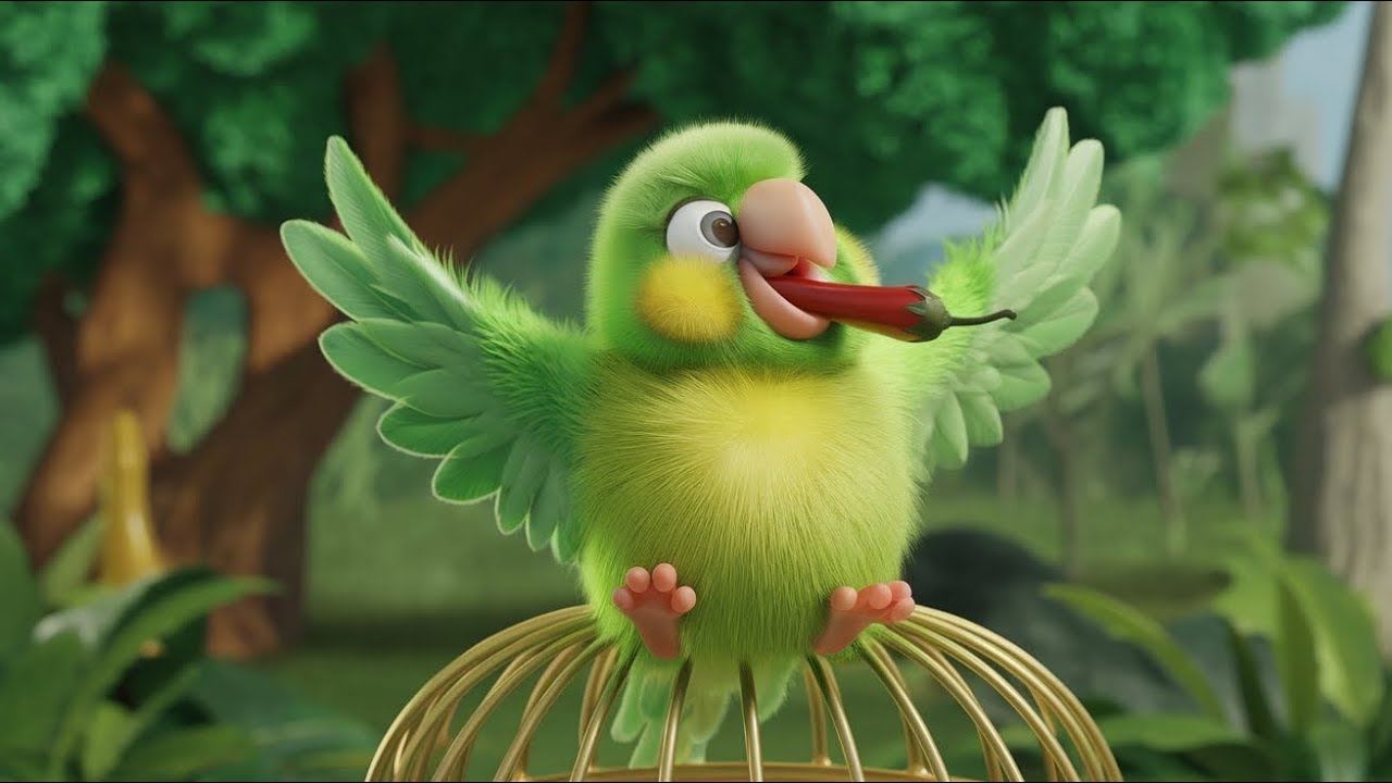 Green Innocent Parrot 🦜 | Masoom Tota | Kid’s Fun | Song for Kids - YouTube