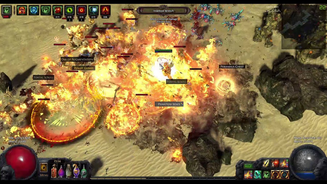 [POE 2.2.0] Full block Canyon map - YouTube