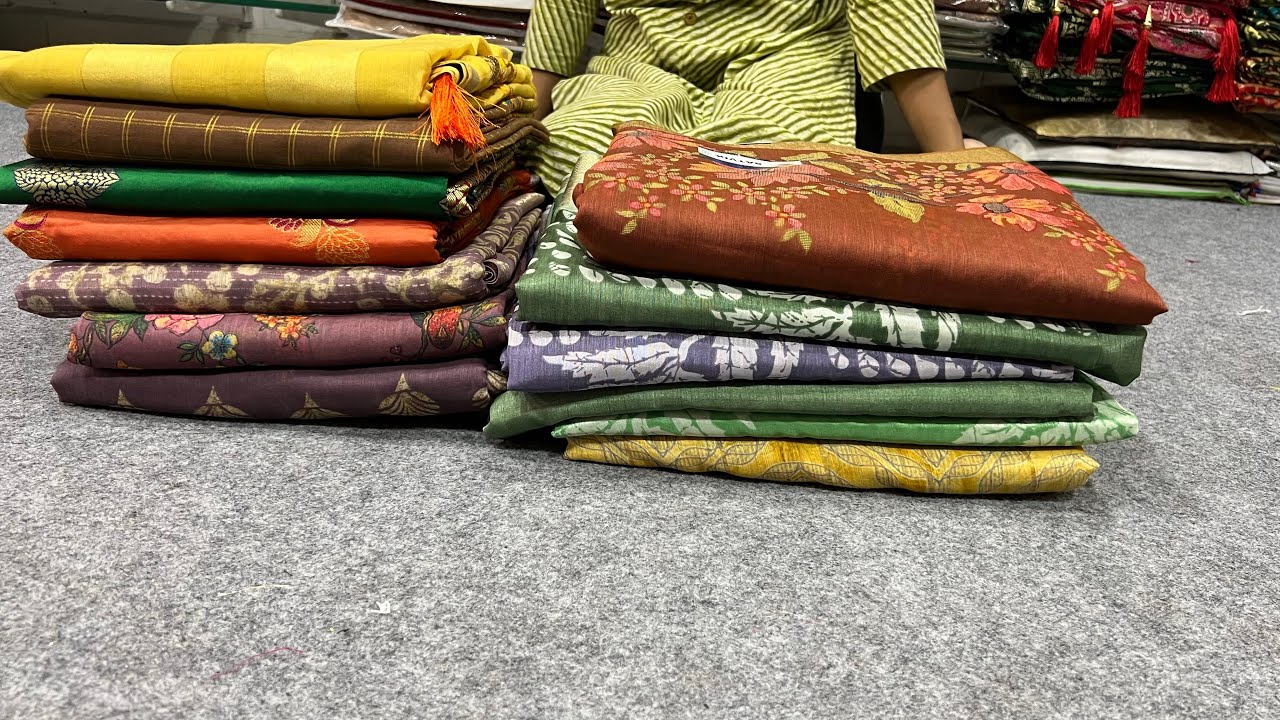 Discover the Best Collection of Fancy Sarees with Blouse in Surat - YouTube