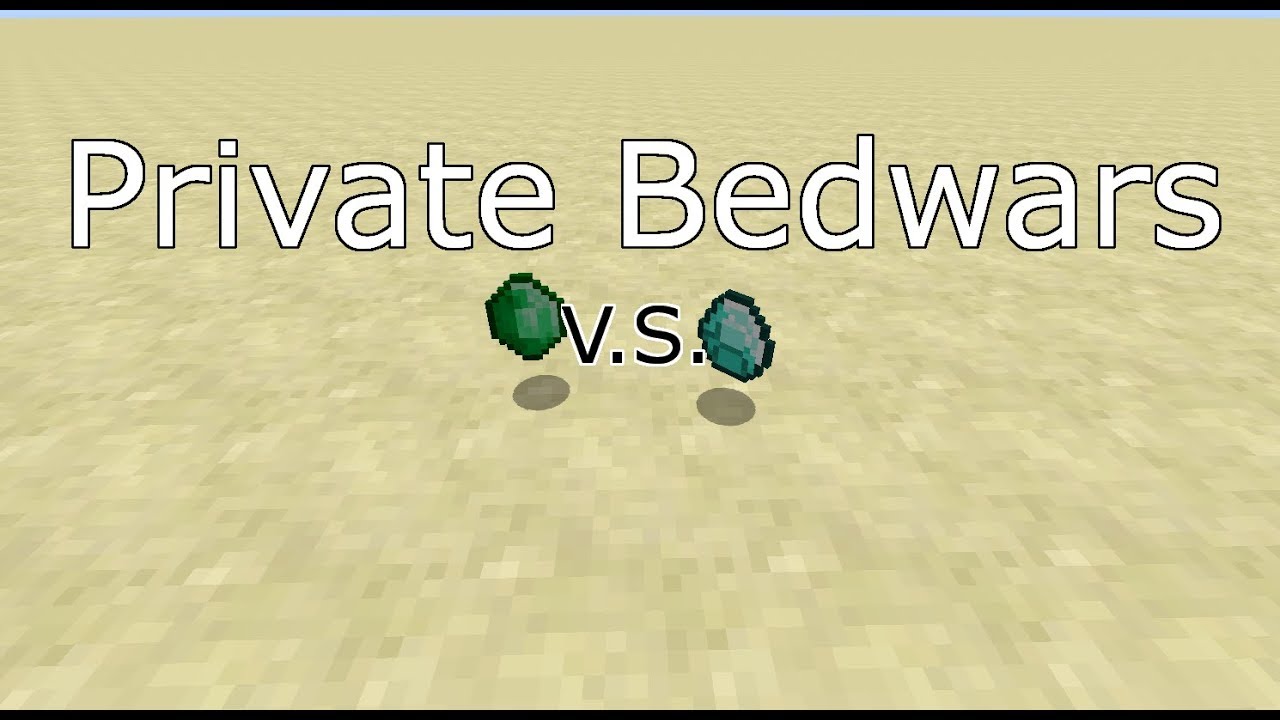 DIAMONDS VS EMERALDS | Minecraft: Private Bedwars - YouTube