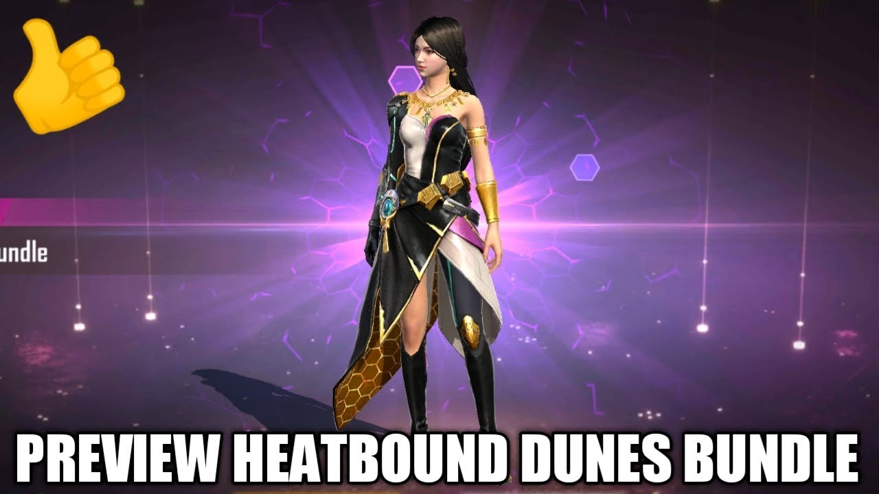 PREVIEW HEATBOUND DUNES BUNDLE LUCK ROYALE GOLD FREE FIRE MALAYSIA ...