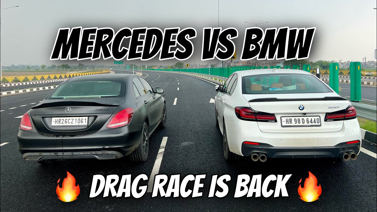MERCEDES C200 VS BMW 530i : DRAG RACE - YouTube