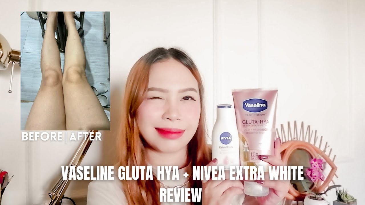 VASELINE GLUTA HYA + NIVEA EXTRA WHITE LOTION REVIEW | EFFECTIVE BA ...
