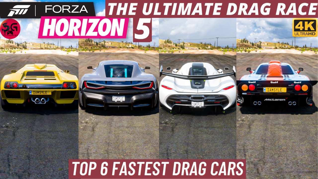 Ultimate Drag Race - Top 6 Fastest Drag Cars Forza Horizon 5 | 4k 60fps ...