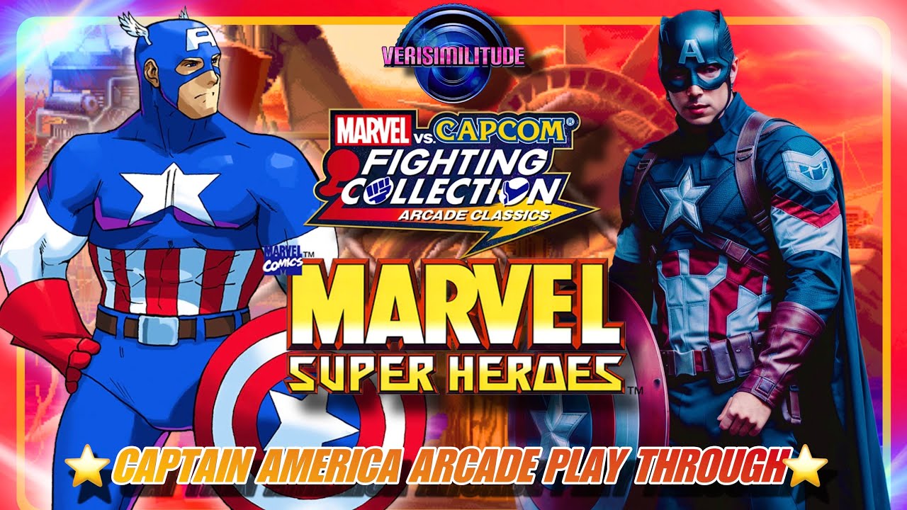 MARVEL VS CAPCOM FIGHTING COLLECTION; MARVEL SUPERHEROES CAPTAIN ...
