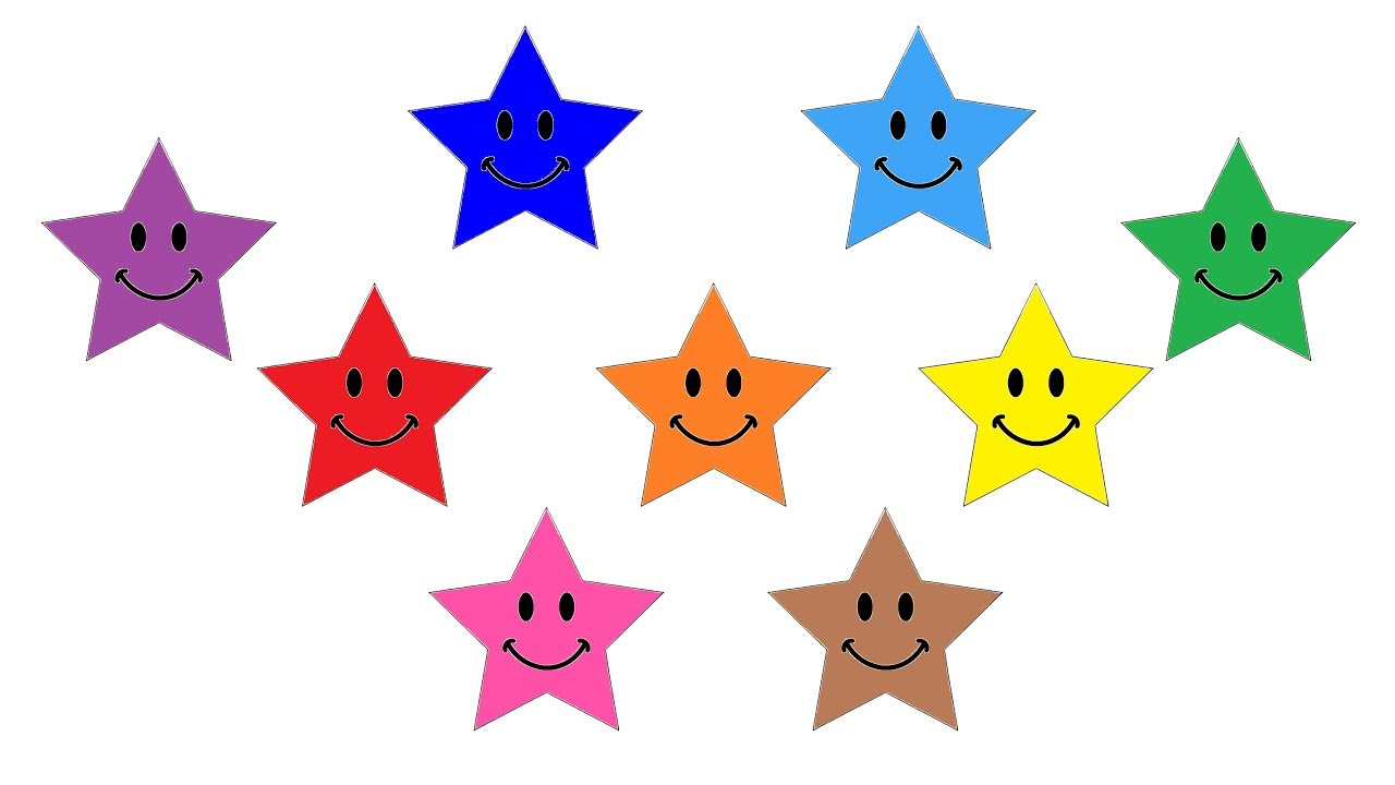 Learn Colors With ColorFul Stars With Twinkle Twinkle Song For Kids ...