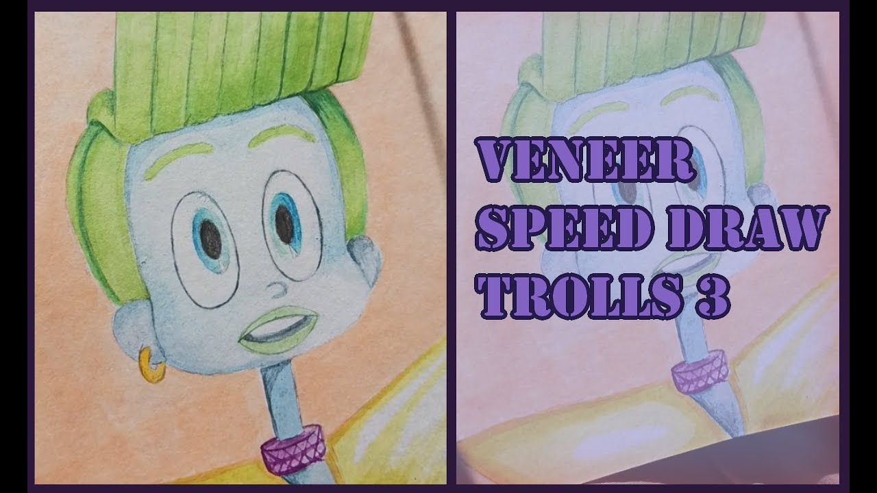 Veneer Drawing - Trolls Band Together "You mean Sparkles ️🐠 ?" - YouTube