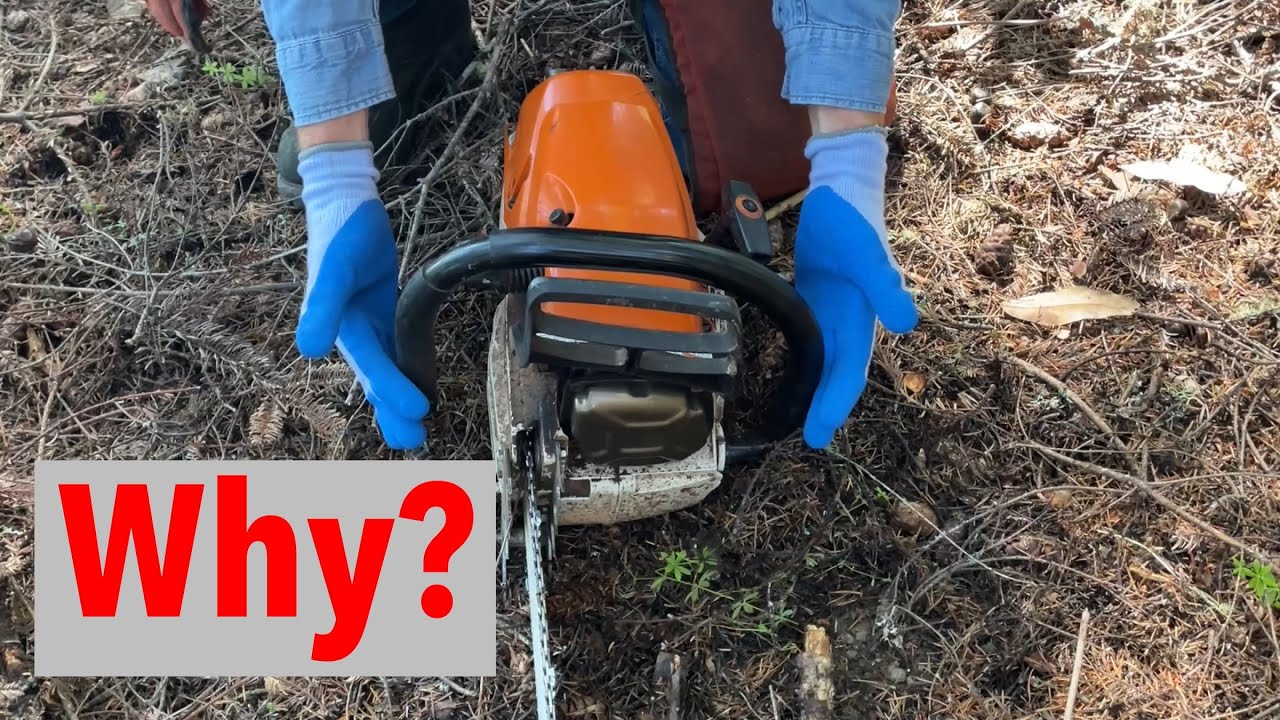 Full Wrap Chainsaw Handle vs Half Wrap Advantages Disadvantages - YouTube