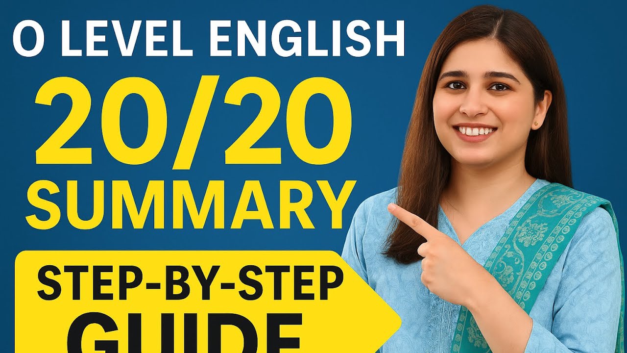 O Level English Summary Writing | Get 20/20 with This Simple Formula ...