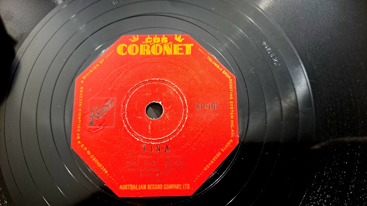 TINA. Terry Gilkyson & The Easy Riders. CBS Coronet 78rpm Record from ...