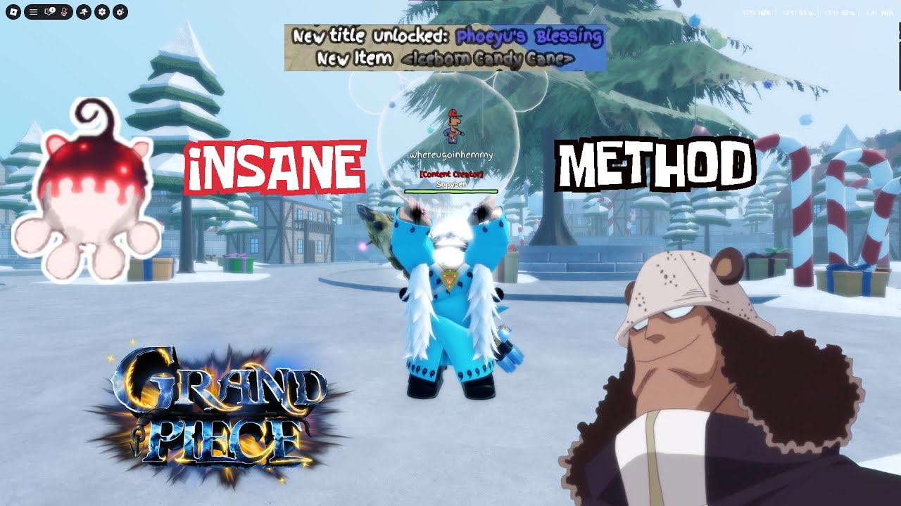 [GPO] INSANE WAY TO FARM SANTA EASILY AND GET THE ICEBORN CANDY CANE ...