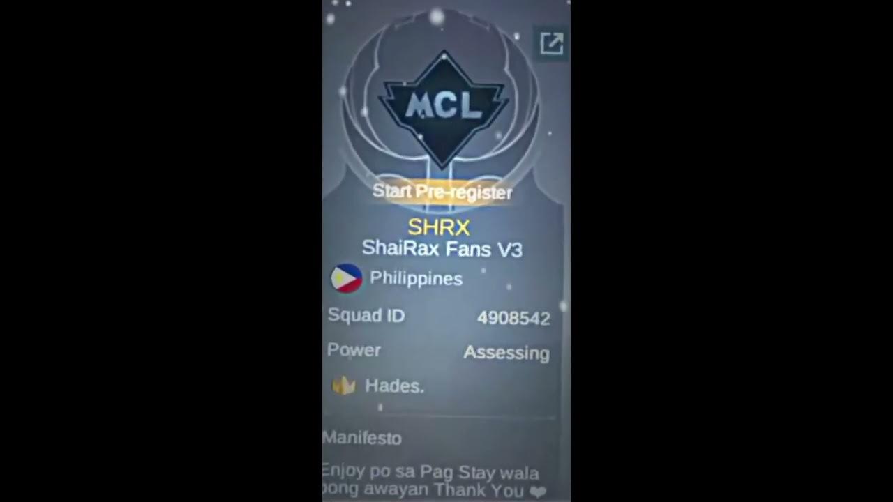 SHRX squad I'd Mlbbb - YouTube