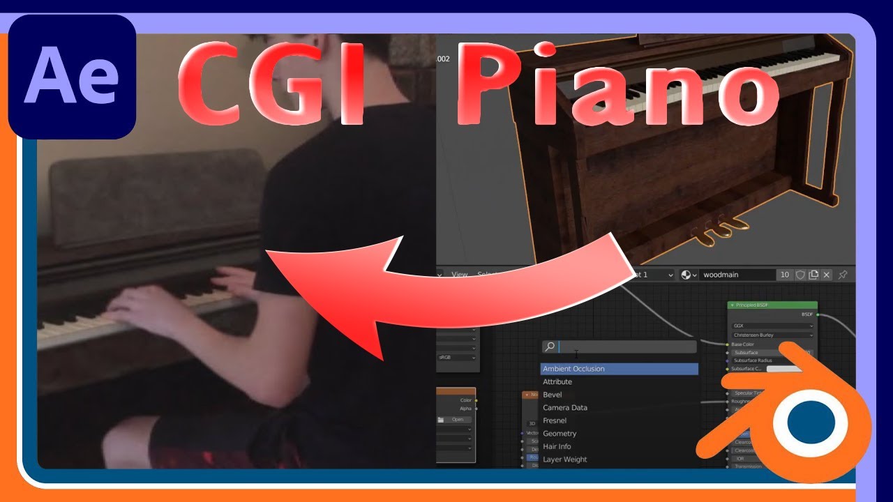 CGI piano | Trickery with VFX!!! (After effects & Blender) - YouTube