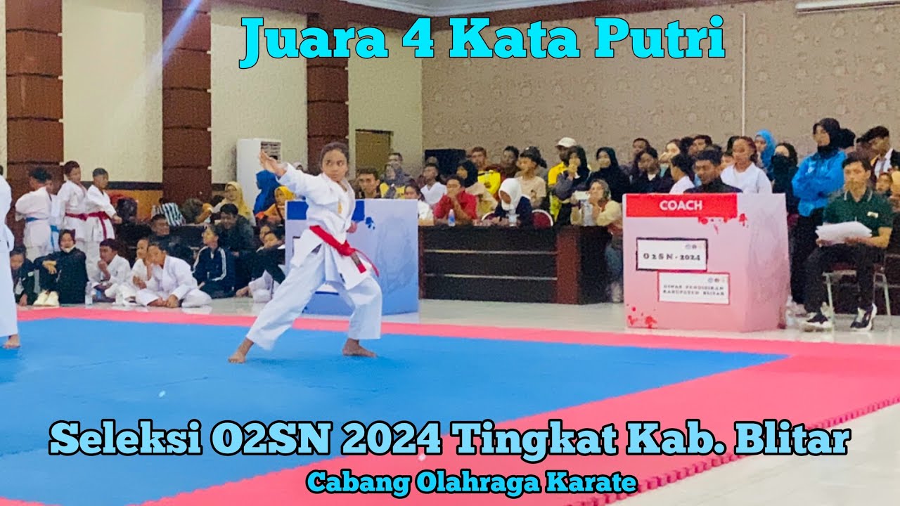 Karate || Juara 4 Kata Putri || Gankaku || O2SN Tingkat Kab. Blitar ...