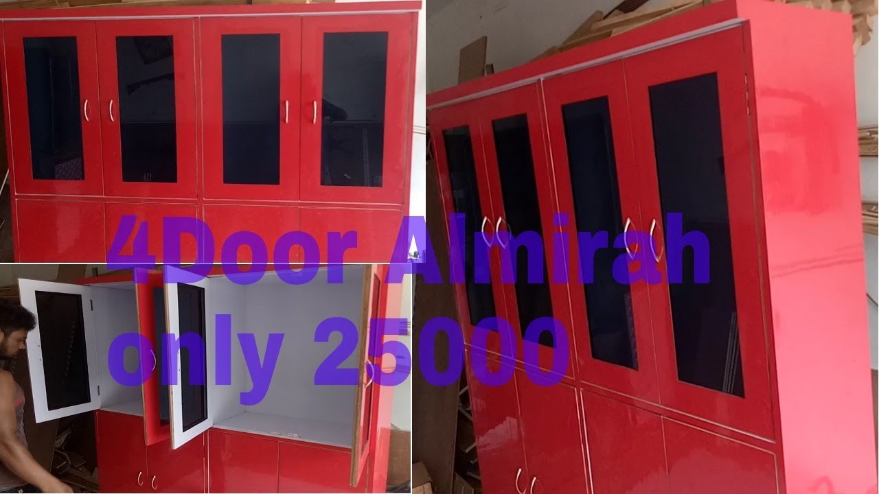 Modern Almirah red colour sunmica Lucknow 6/5.5 feet || Red Colour ...