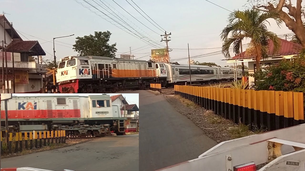 Detik Detik Kereta Api Arus Mudik Melintas di Jalur Weleri - YouTube