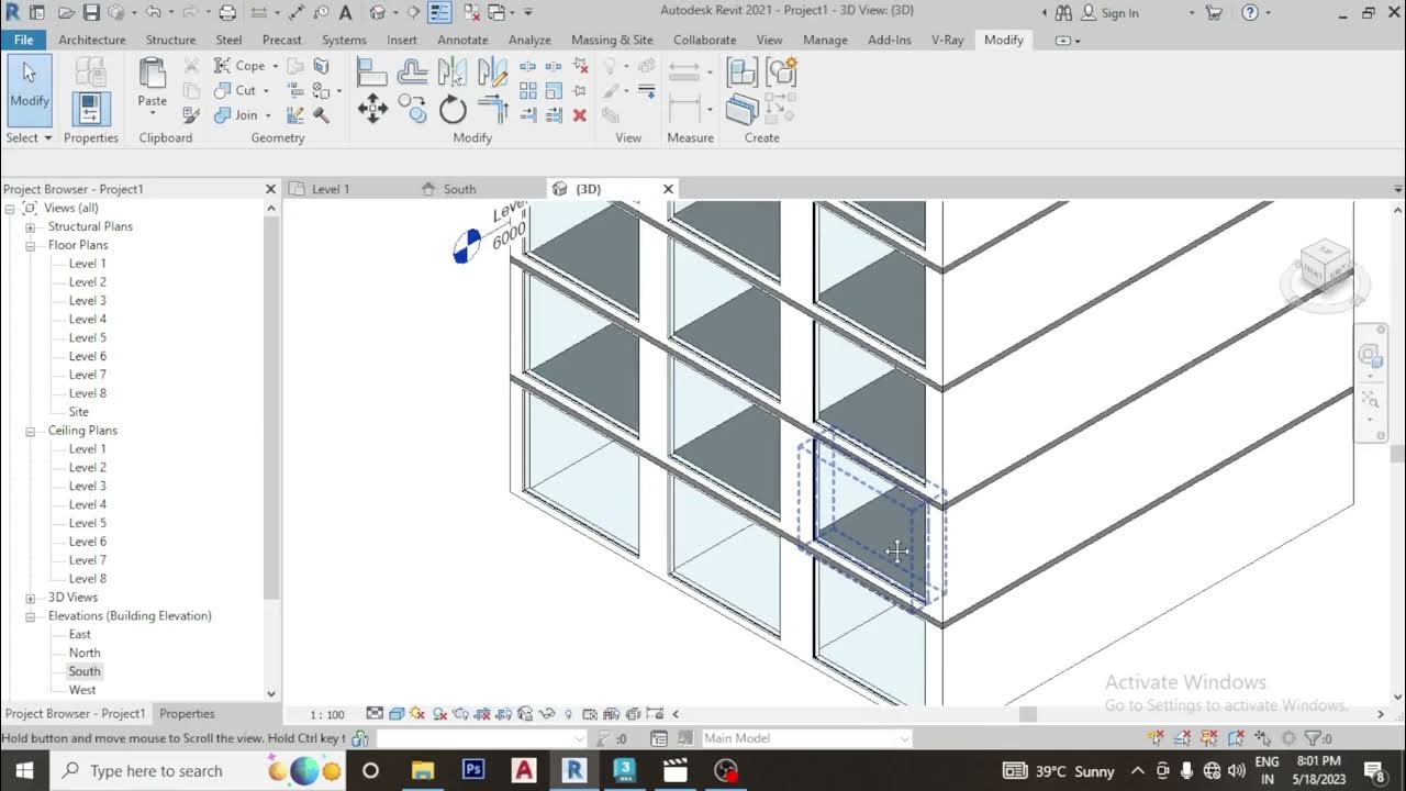 copying multiple floors in Revit, multiple floors copy kaise kare in ...