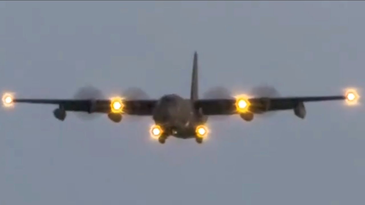 Close up US air force C130 P40 F22 F16 F18 fly show - YouTube
