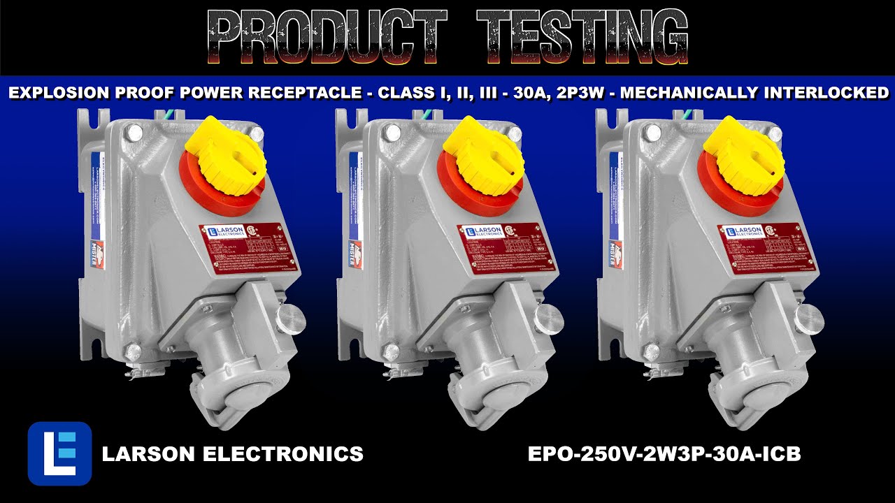 Explosion Proof Power Receptacle - Class I, II, III - 30A, 2P3W ...