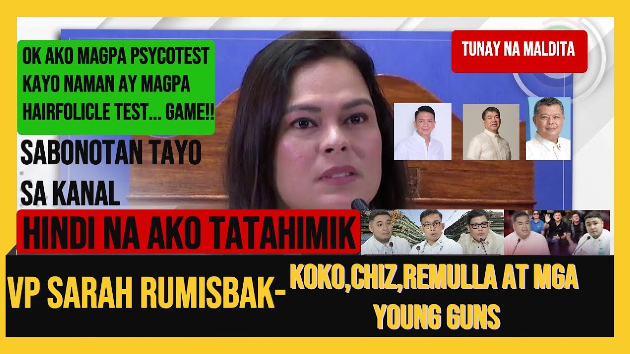"RESBAK NI VP SARAH" KOKO,CHIZ,DE LIMA saoul sa RESBAK NI VP SARAH ...