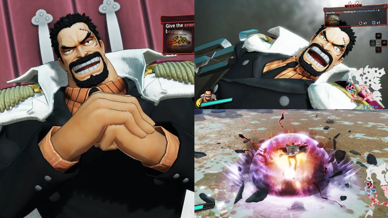 Prime Monkey D. Garp Complete Moveset-One Piece: Pirate Warriors 4 (DLC Pack 6) - YouTube