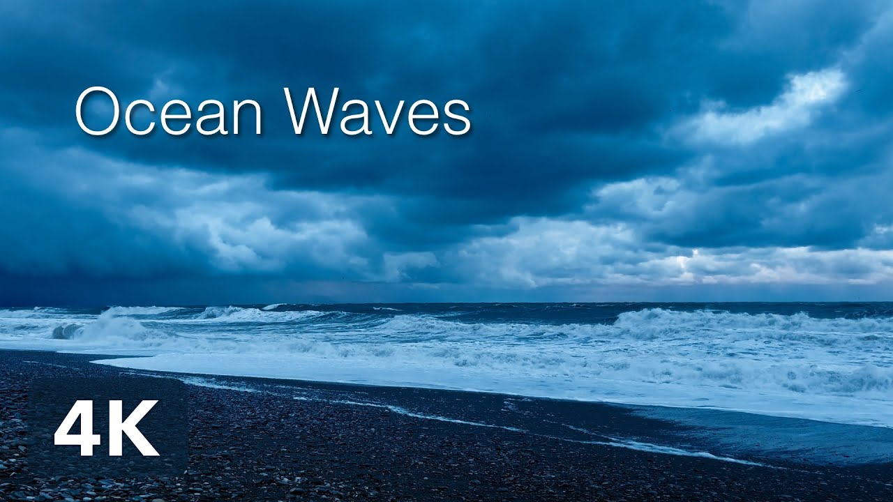 4K Realtime Ocean Waves | 3 Hours of Ocean Sounds for Sleep, Study, and ...