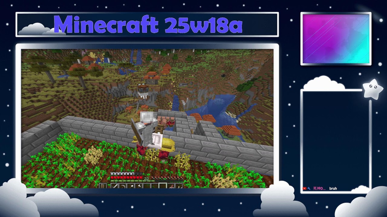 Minecraft 25w18a Day3 - YouTube