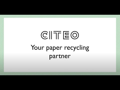 Citeo your paper recycling partner - YouTube