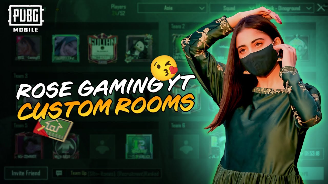 PUBG MOBILE CUSTOM ROOMS LIVE - YouTube