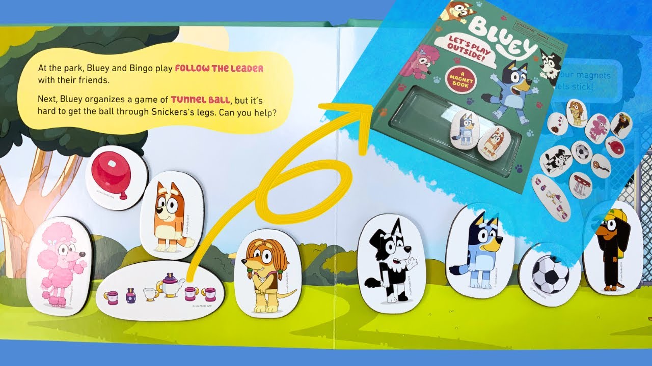 Bluey - Let’s Play Outside! Reading and activity book - YouTube