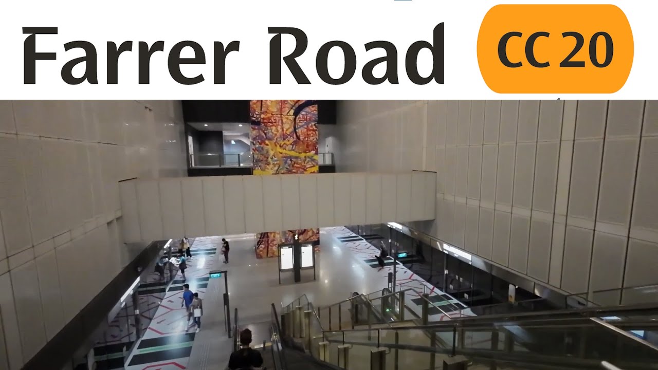 CC20 Farrer Road MRT Station: Exit B to Platforms | Circle Line - YouTube