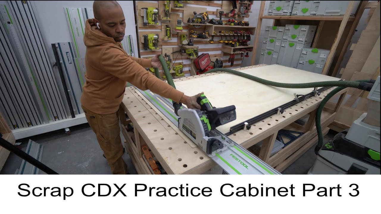 Working On My CDX scrap cabinet part 3 adding a back - YouTube