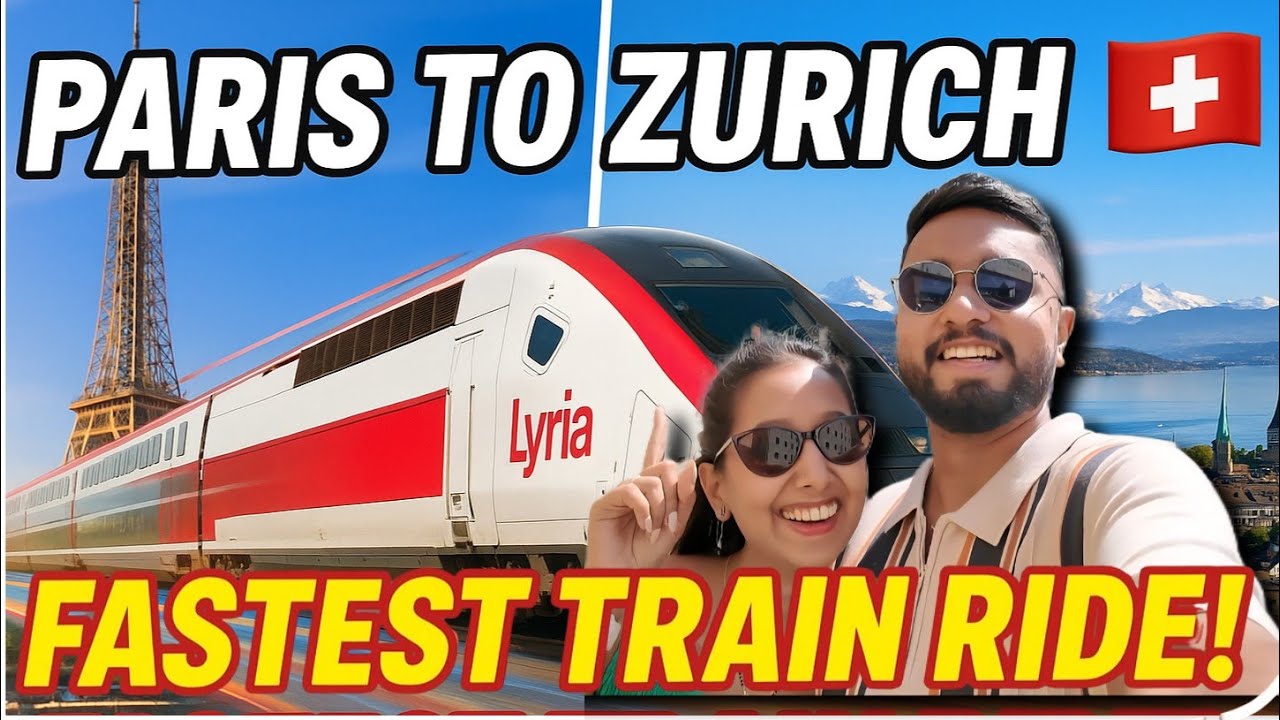 Paris to Zurich in 4 Hours! 🇫🇷 ️🇨🇭 Lyria Bullet Train Full Journey ...