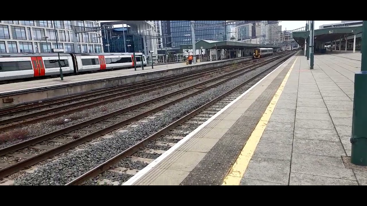 tfw class 170 arriving and 158 departing Cardiff Central - YouTube