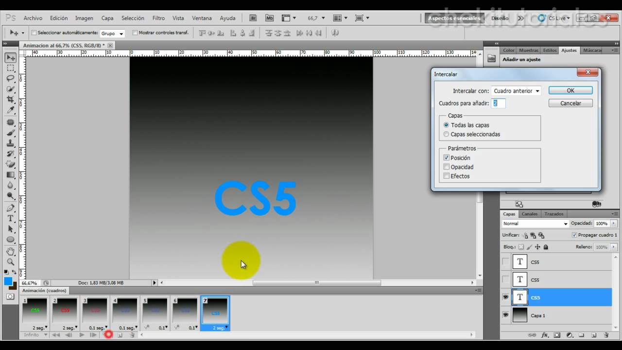 Photoshop CS5 Crear animaciones - YouTube