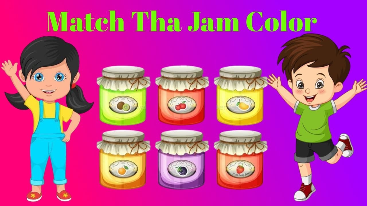 Match The Jam Colors | harry kids | cartoon videos | kids | kids videos ...