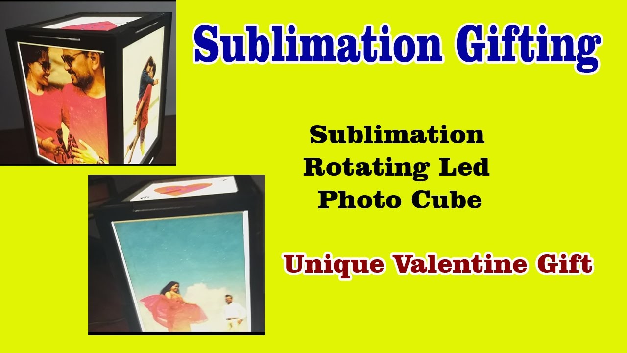 Sublimation Led Rotating Lamp | Sublimation Led Table Lamp Printing ...