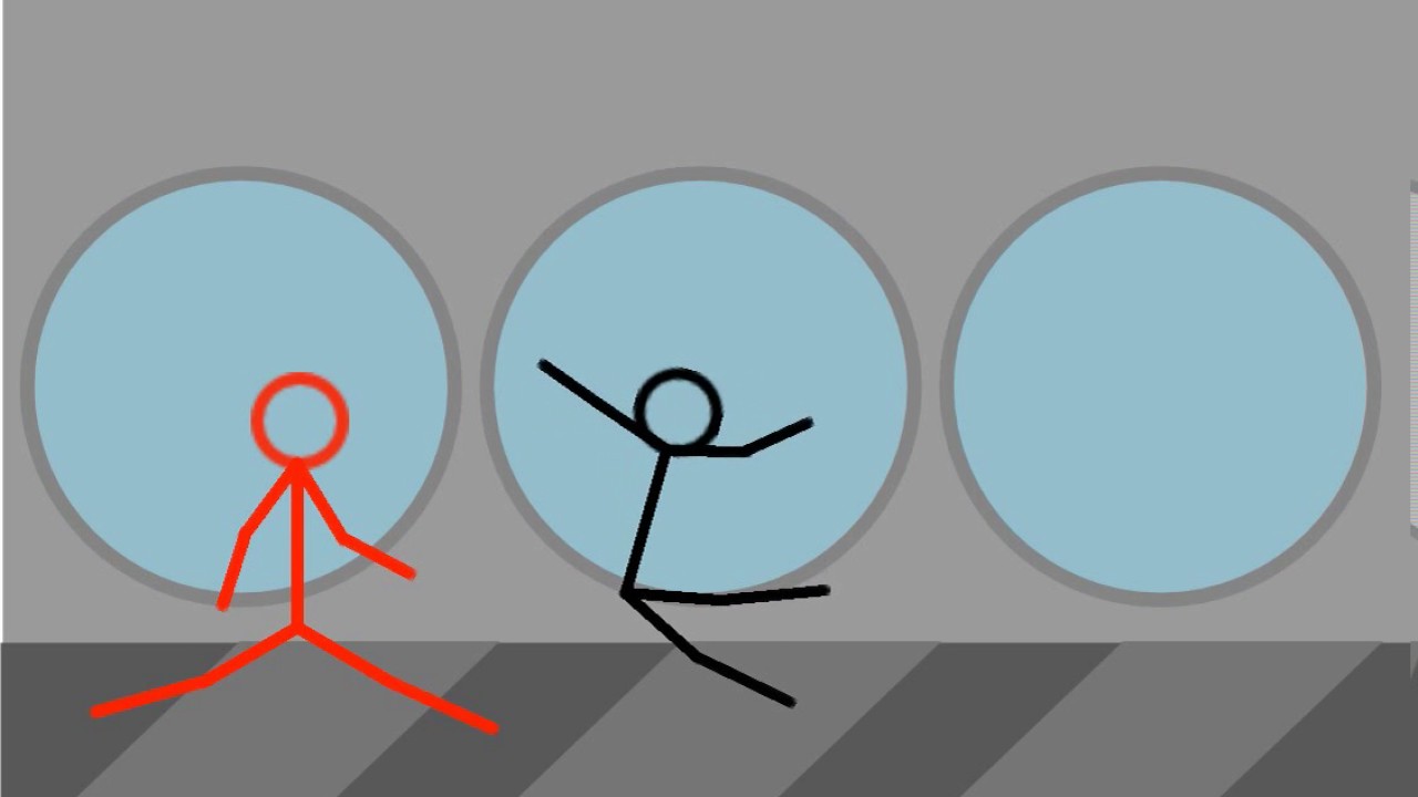 Stick man fight [ red wins ] - YouTube
