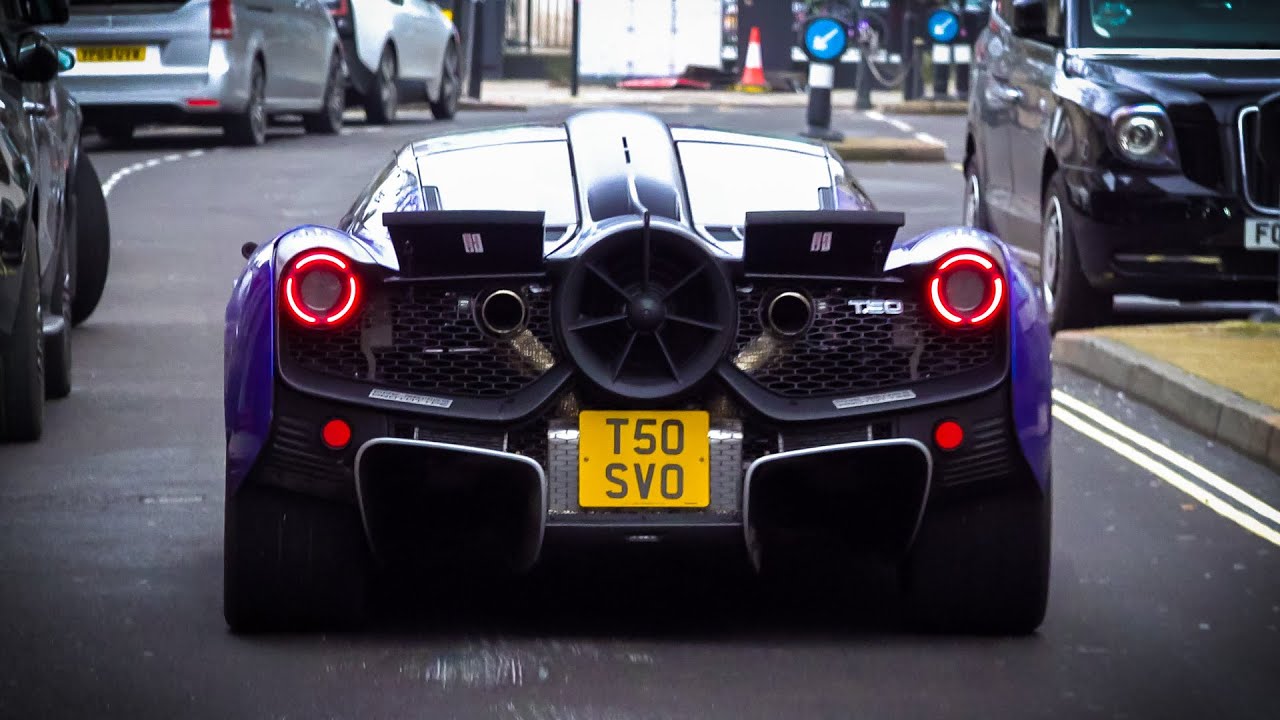 Supercars in London January 2024 - #CSATW583 | GMA T50, Purosangue, 812 ...