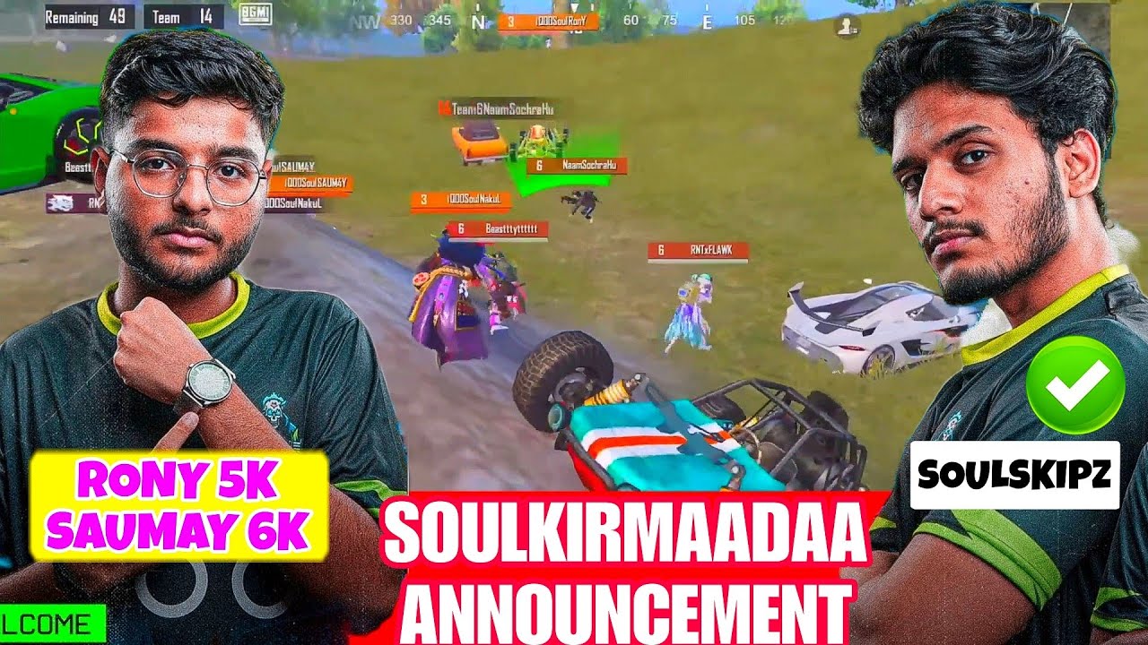 SouLSkipz Is Here SouL 13 Finishes Chicken Dinner In Scrims 🥵 Saumay ...