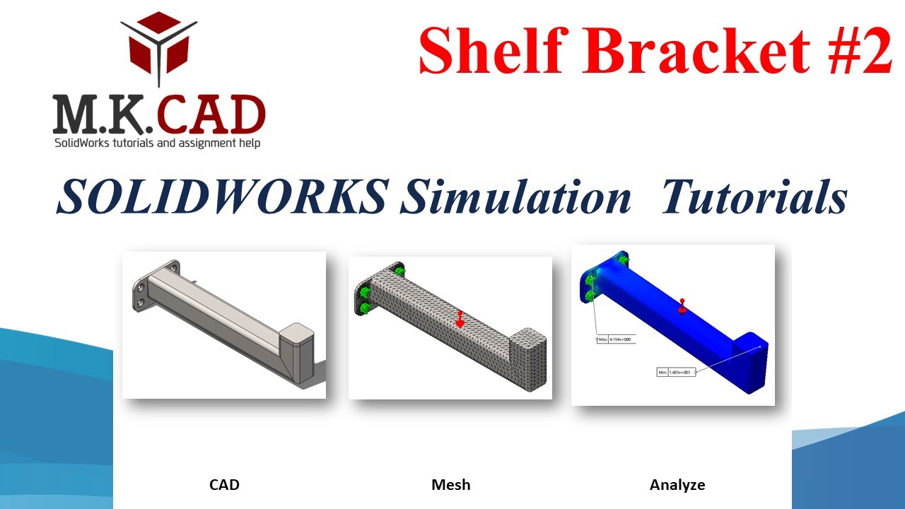 SolidWorks Simulation | Analysis of Welded Structures #2 - YouTube